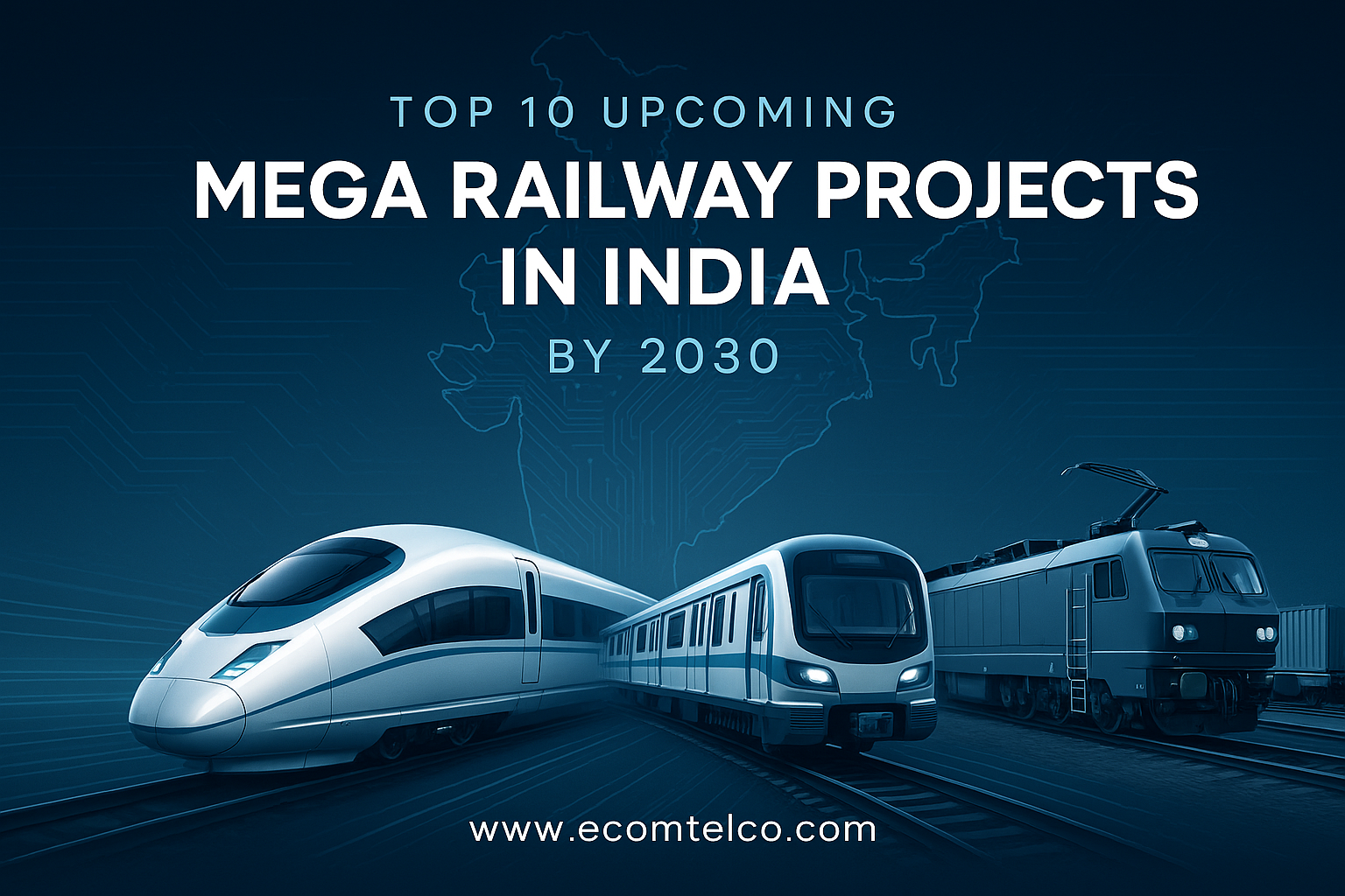 Top 10 Upcoming Mega Railway Projects in India by 2030